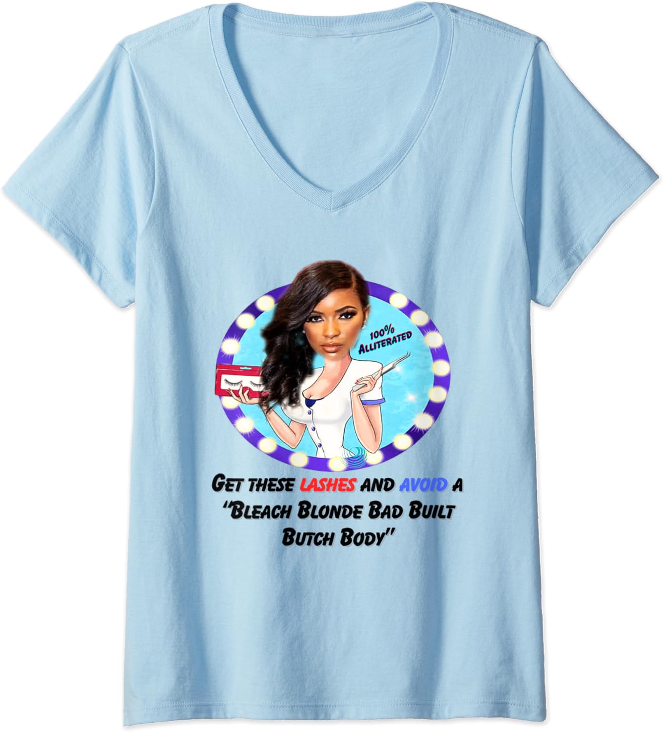 Womens Jasmine Crockett Tees for President Jasmine Badass Tess V-Neck T ...